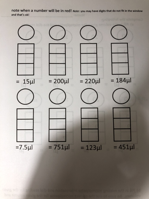 Solved Name: Complete the following: a) Fill in the volume | Chegg.com