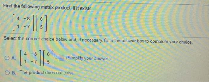 Solved The sizes of two matrices A and B are given. Find the | Chegg.com