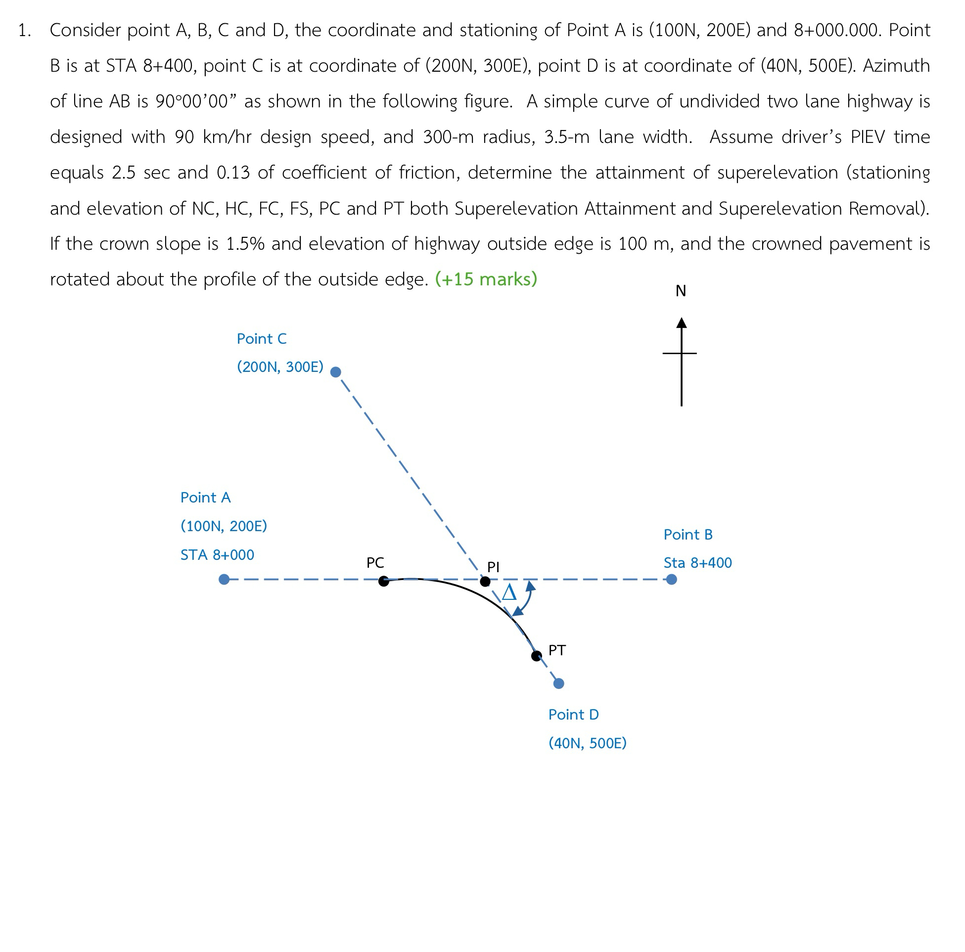 Solved Consider point A, ﻿B, ﻿C and D, ﻿the coordinate and | Chegg.com