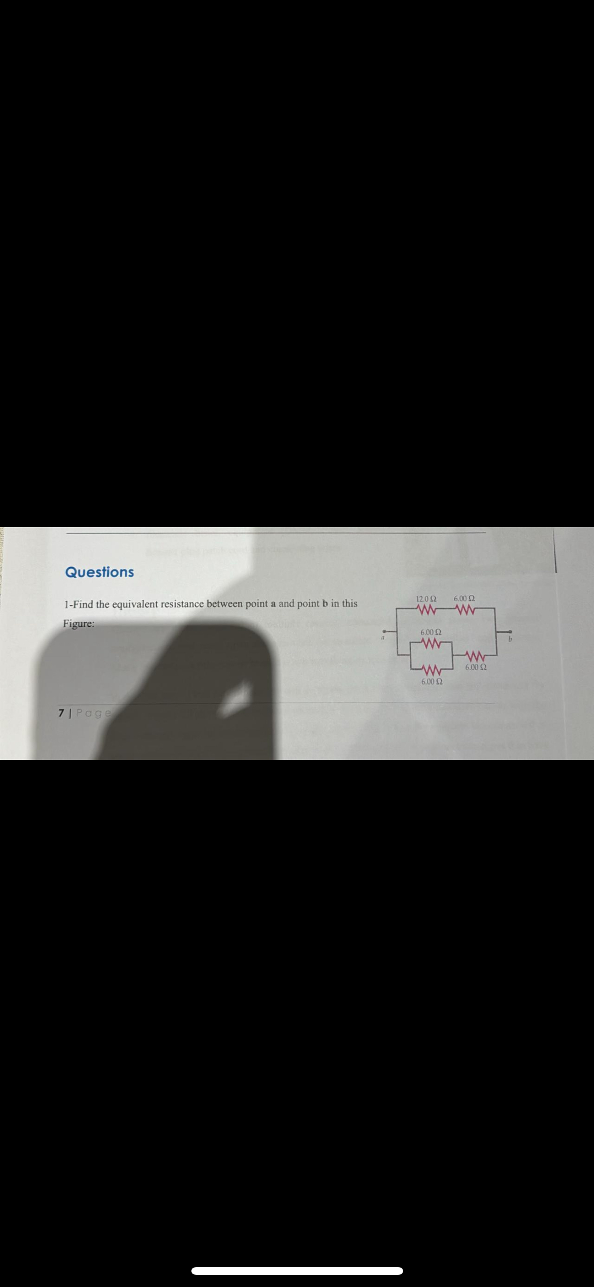 Solved Questions1-Find the equivalent resistance between | Chegg.com