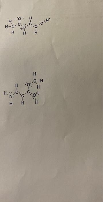 Solved RESONANCE STRUCTURES: Daw impanant resinance | Chegg.com