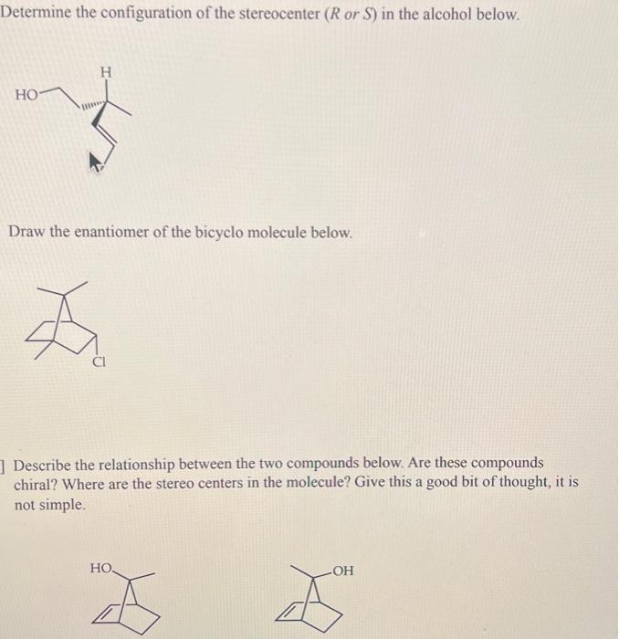 Solved Determine the configuration of the stereocenter (R or | Chegg.com