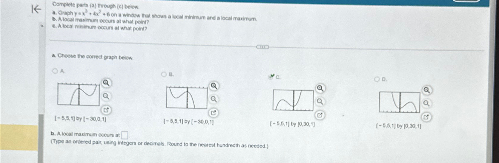 Solved Complete parts (a) ﻿through (c) ﻿below.a. ﻿Graph | Chegg.com