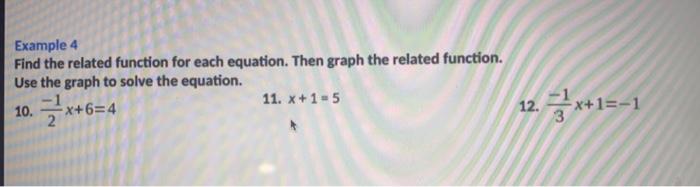 Solved Example 4 Find the related function for each | Chegg.com