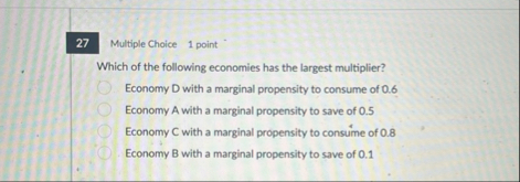 Solved Multiple Choice 1 ﻿pointWhich of the following | Chegg.com