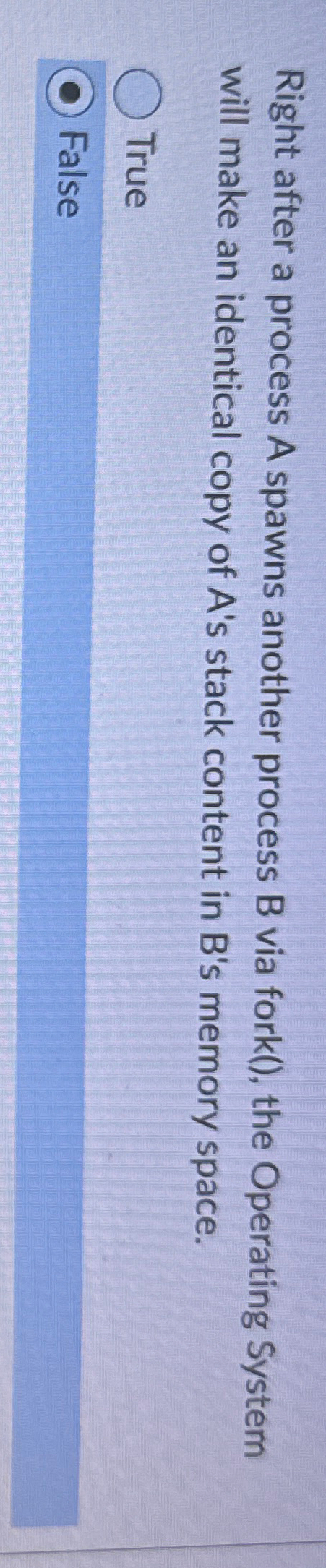 Solved Right after a process A spawns another process B via | Chegg.com