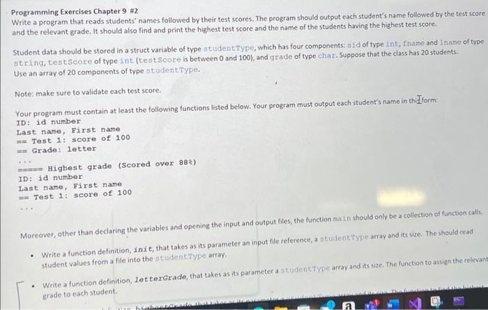 Solved Structs C Please Help Me Get The Correct Code And
