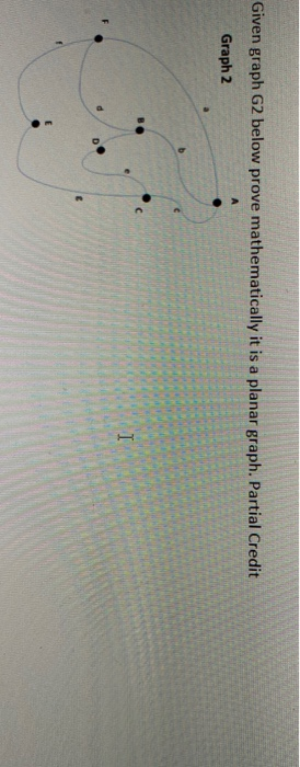 Solved Given graph G2 below prove mathematically it is a | Chegg.com