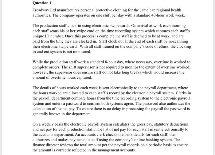 Solved Requireda) List TWO objective of a payroll system and | Chegg.com