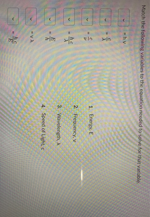 Solved Question 4 5 Points Saved Energy And Wavelength Are