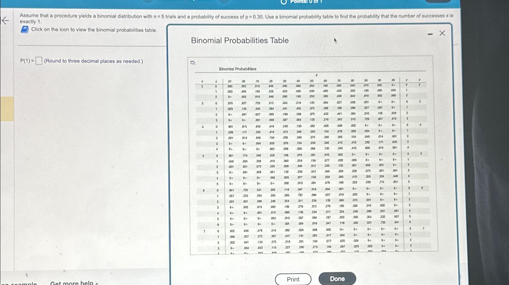 Solved Assume that a procedure yields a binomial | Chegg.com