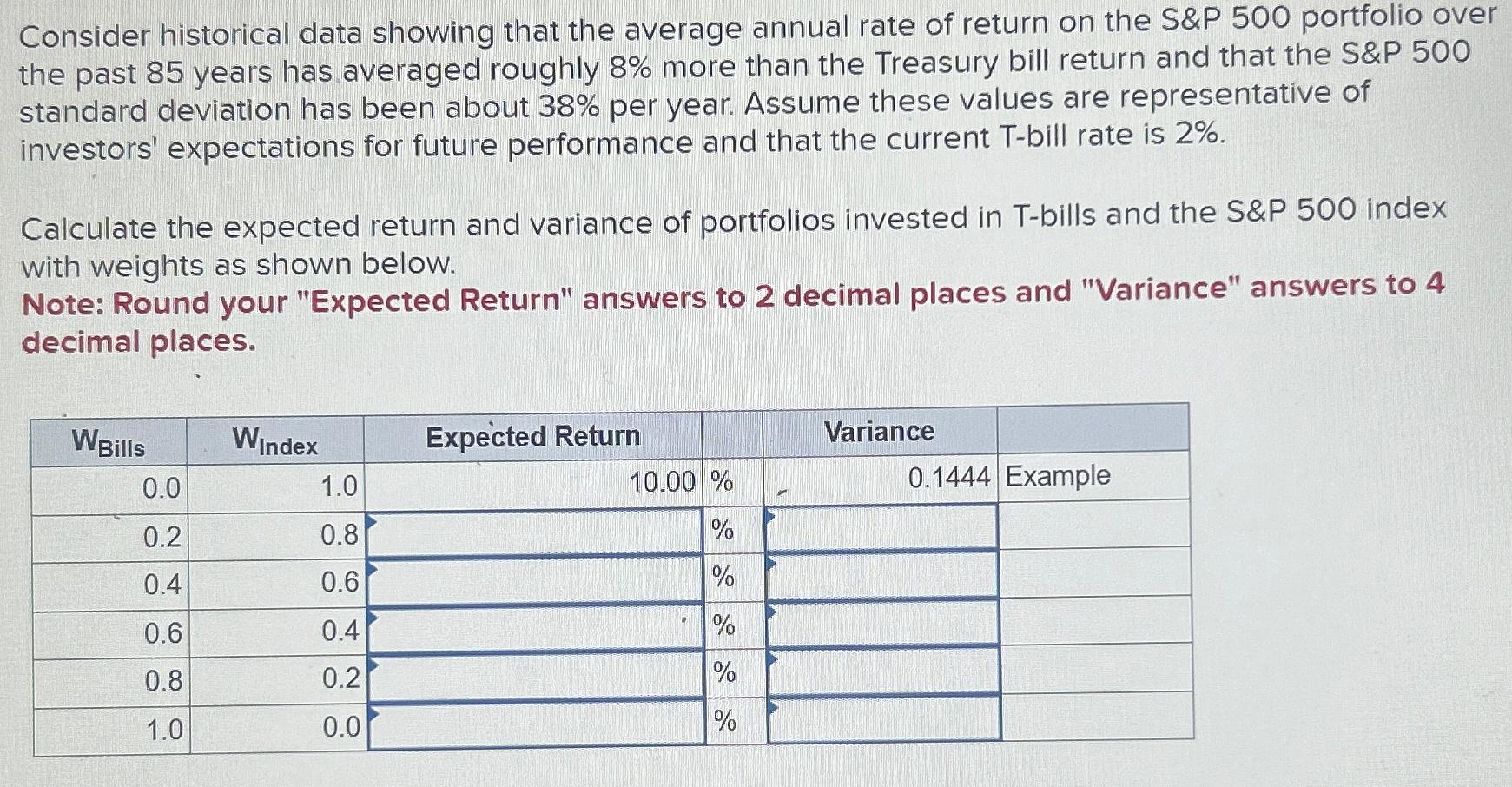 Solved Consider historical data showing that the average | Chegg.com