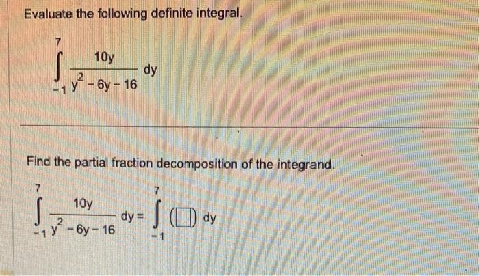Solved Evaluate the following definite integral. | Chegg.com