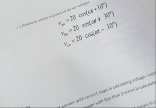 Solved v0=20°cos(0x 10°)v1=20°cos(01 30°)vc=20°cos(01-10°) | Chegg.com