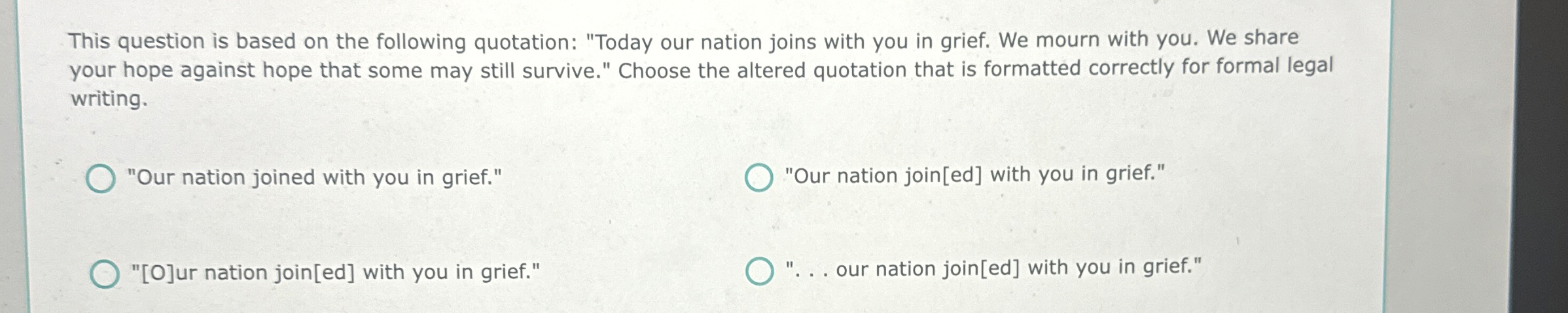 Solved This question is based on the following quotation: | Chegg.com