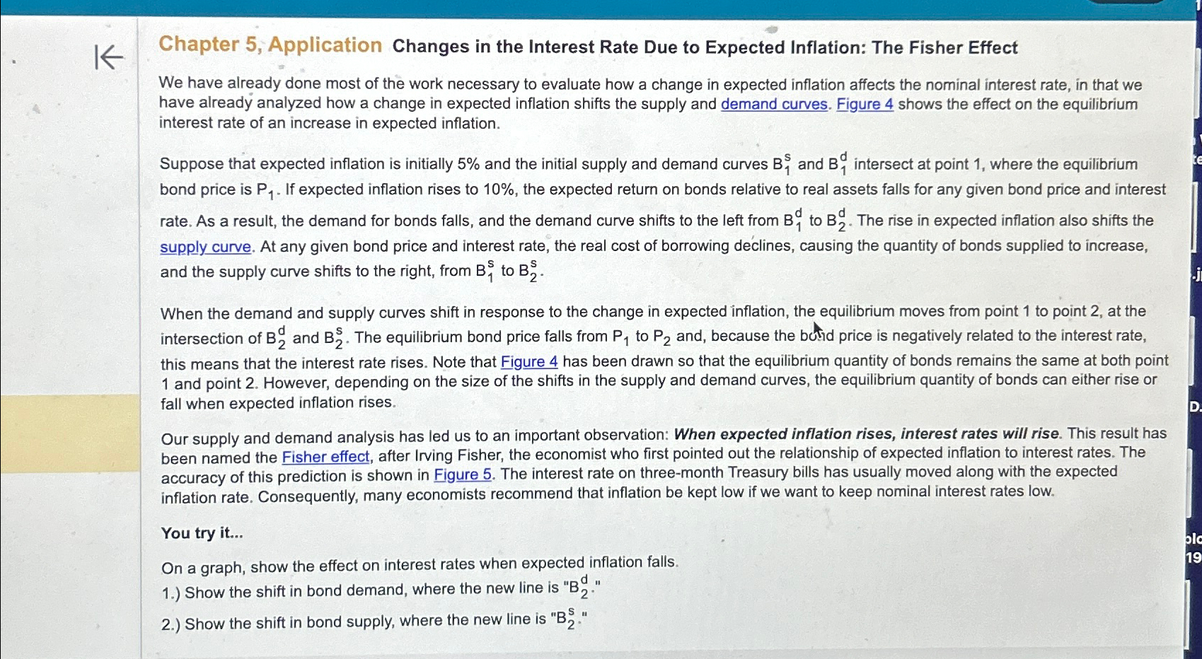 Solved Chapter 5, ﻿Application Changes in the Interest Rate | Chegg.com
