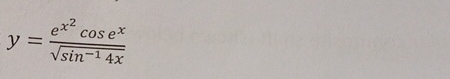 Solved y=ex2cosexsin-14x2 ﻿ find dy/dx and dy/dx in their | Chegg.com