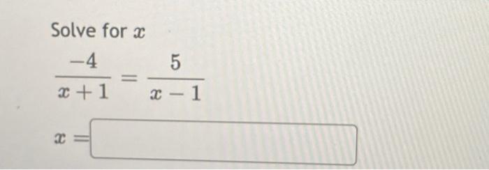 Solved Solve for x x+1−4=x−15 | Chegg.com
