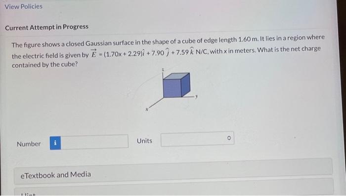 Solved The figure shows a closed Gaussian surface in the | Chegg.com