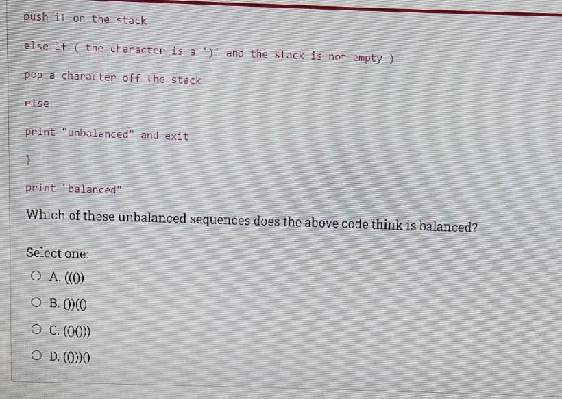 Solved Question 8 Following is an incorrect pseudocode for | Chegg.com