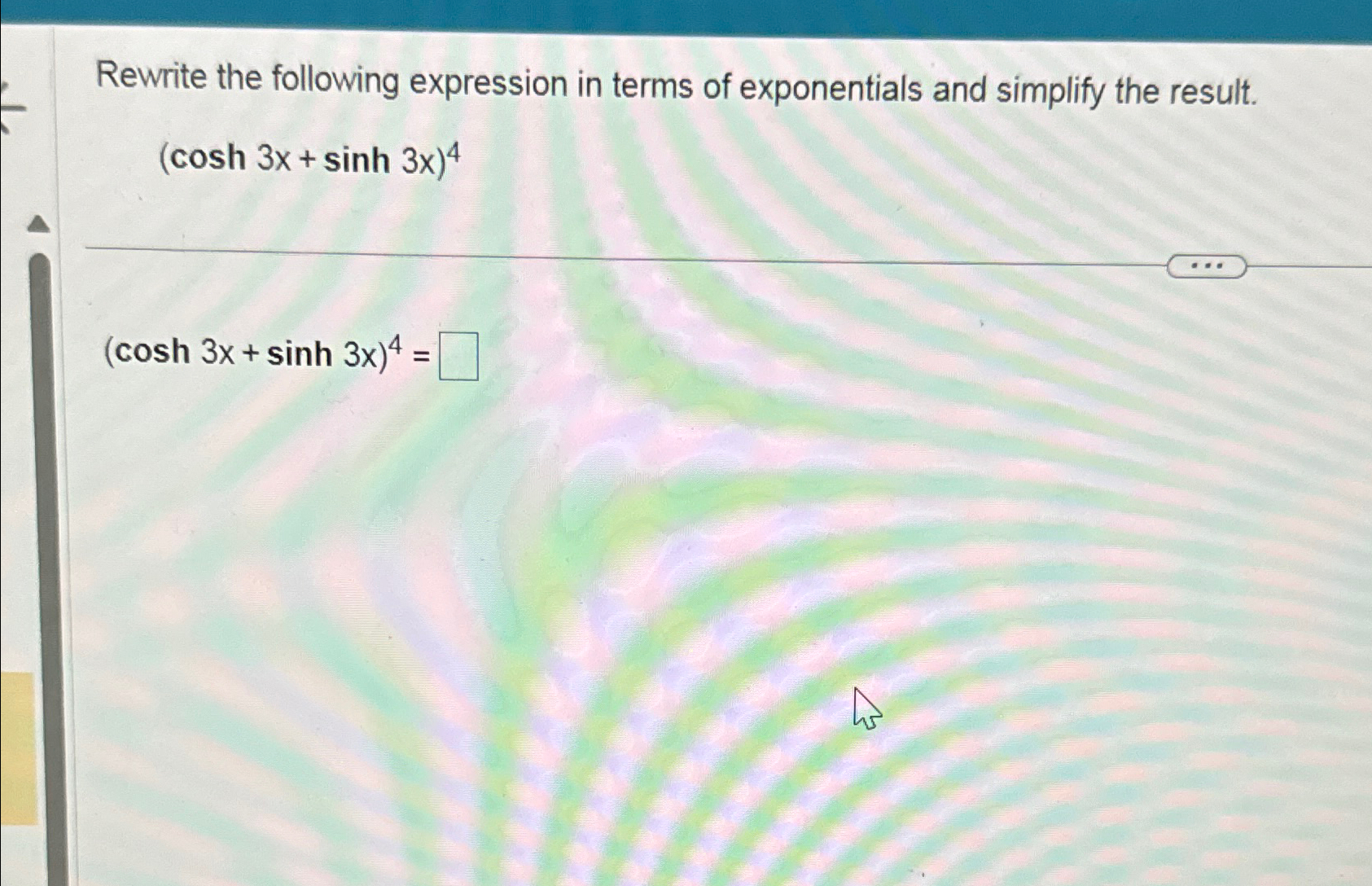 Solved Rewrite the following expression in terms of | Chegg.com
