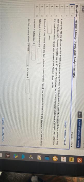 Solved Save Submit Assignment For Grading Questions Problem