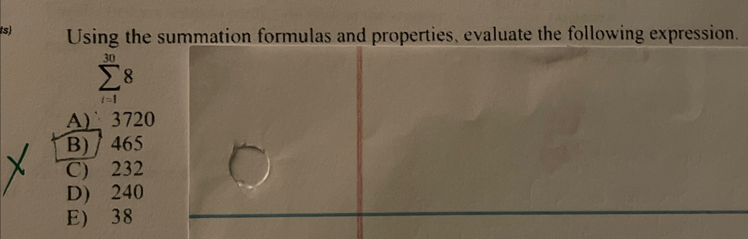 Solved Using the summation formulas and properties, evaluate | Chegg.com