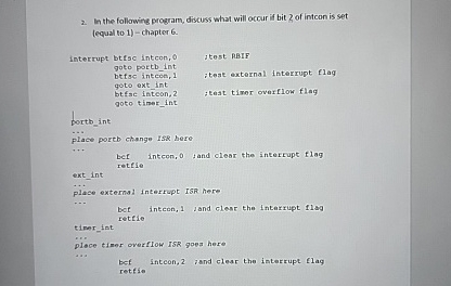 Solved In the following program, discuss what will occur if | Chegg.com