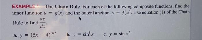 Solved need help finding the inner function, outer function | Chegg.com