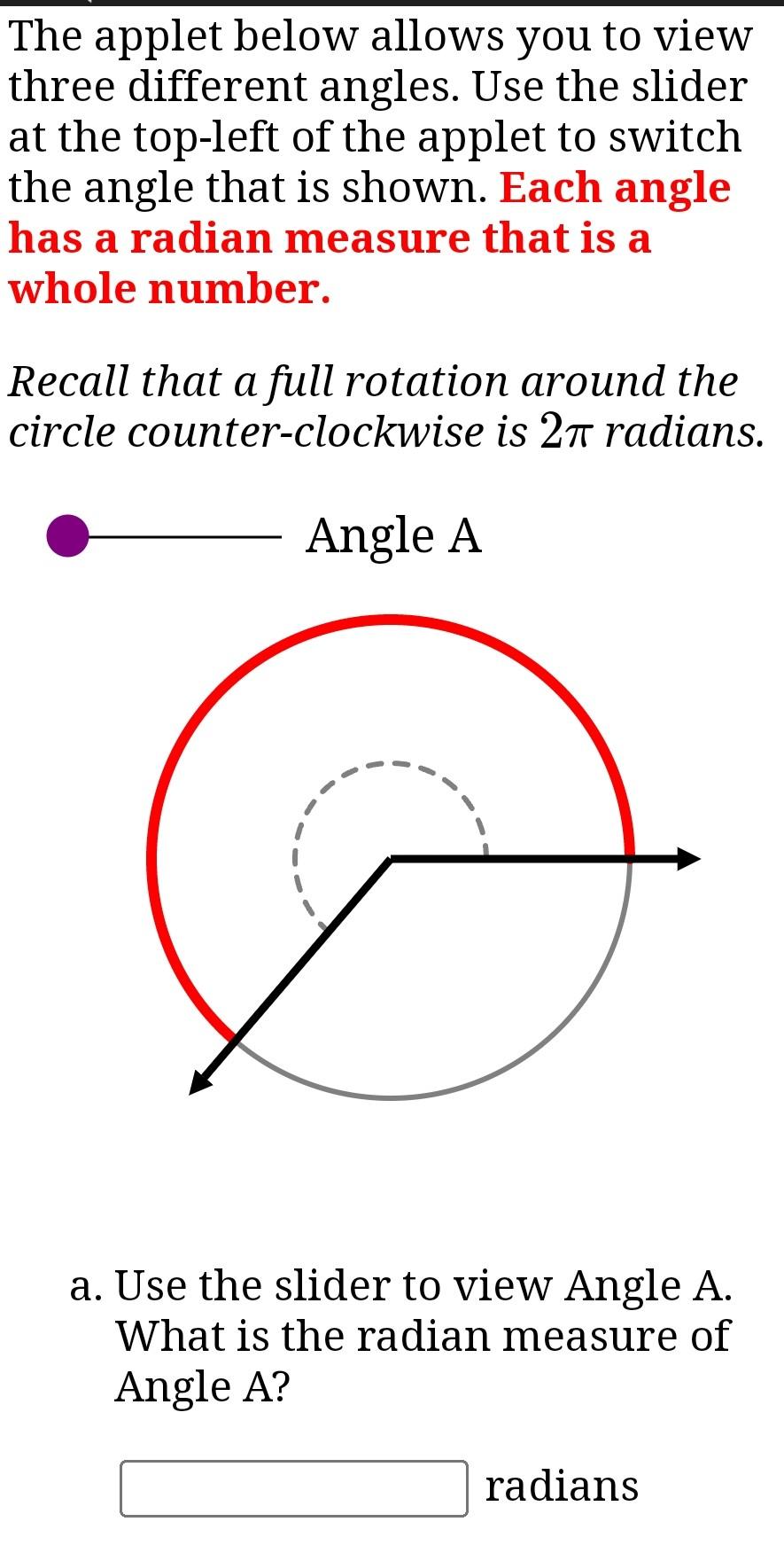The applet below allows you to view three different | Chegg.com