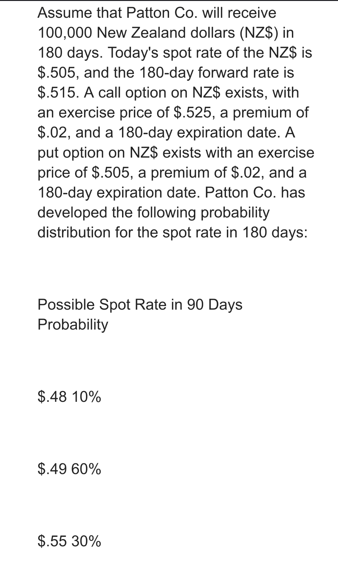 Solved Assume that Patton Co. will receive 100,000 New | Chegg.com