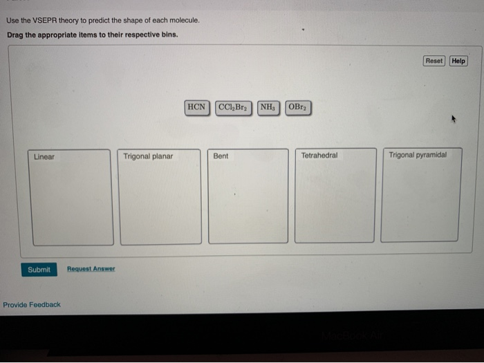Solved Use the VSEPR theory to predict the shape of each | Chegg.com