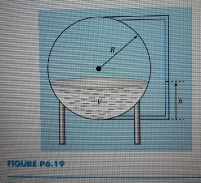 Solved of this 6.19 You are designing a spherical tank (Fig. | Chegg.com