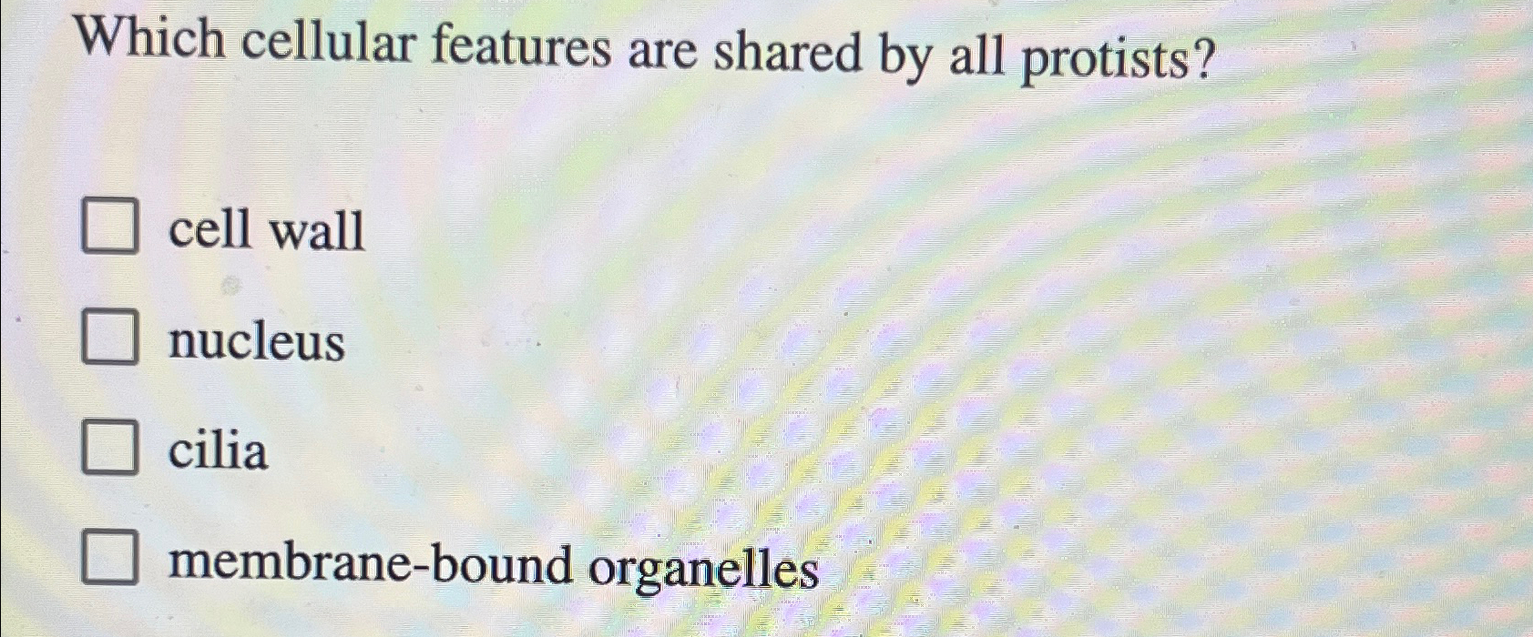 Solved Which cellular features are shared by all | Chegg.com