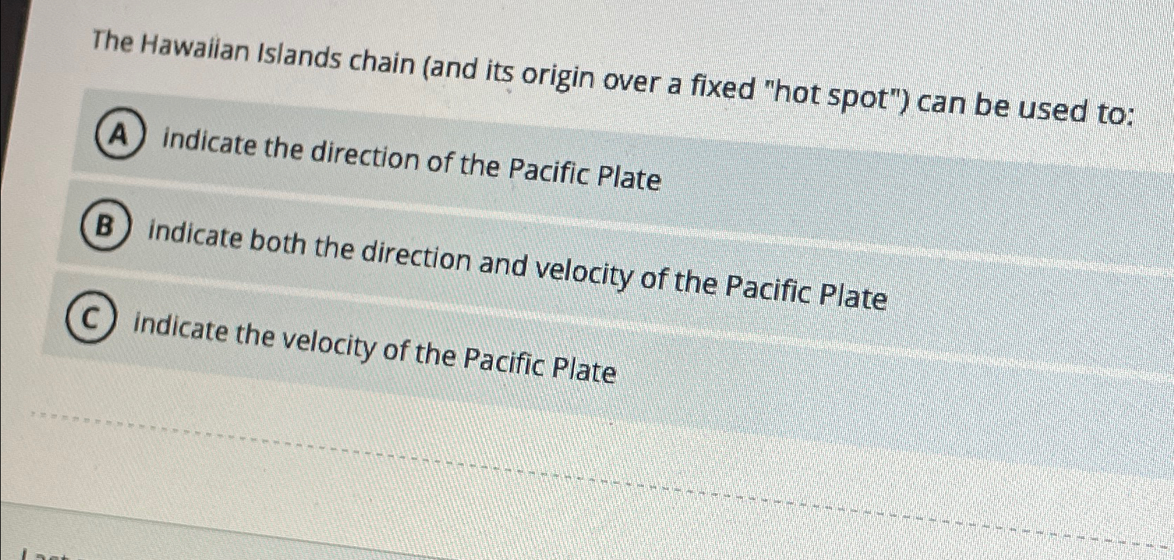 Solved The Hawailan Islands chain (and its origin over a | Chegg.com
