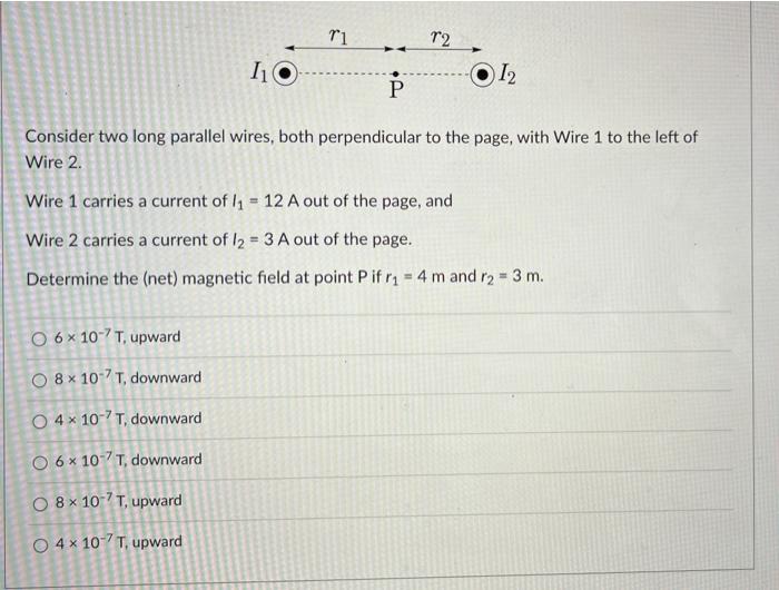 Solved Consider two long parallel wires, both perpendicular | Chegg.com
