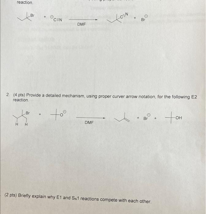Solved 1. provide a detailed mechanism hsing proper curved | Chegg.com