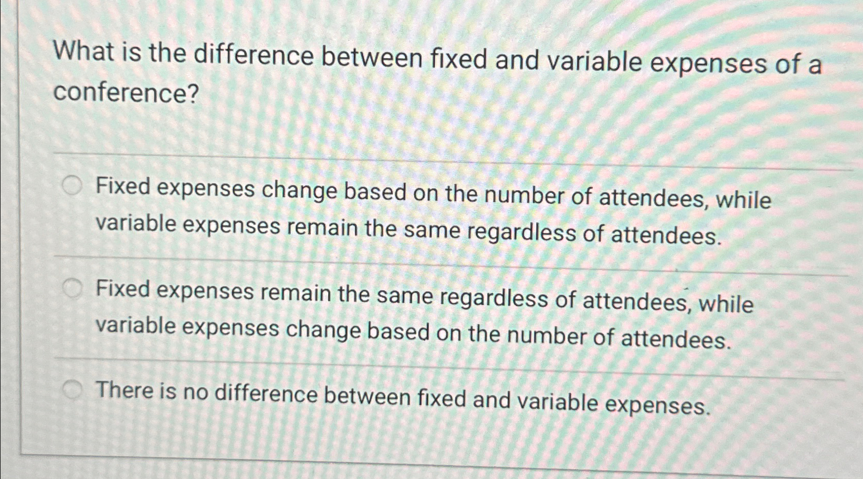 Solved What is the difference between fixed and variable | Chegg.com