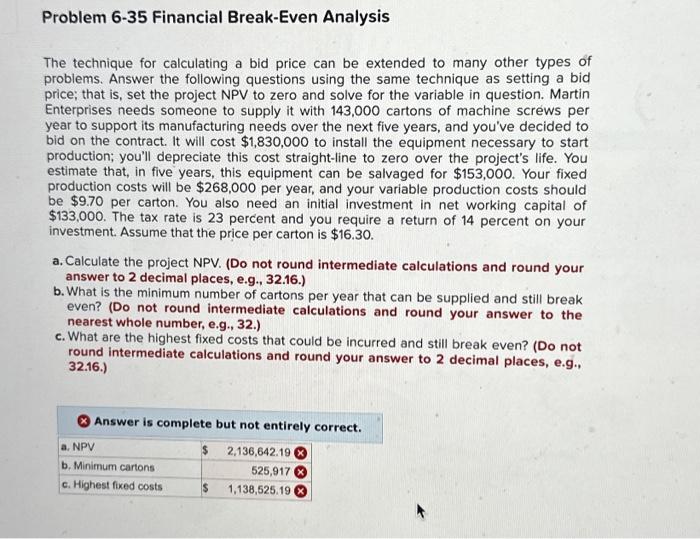 Solved The technique for calculating a bid price can be | Chegg.com