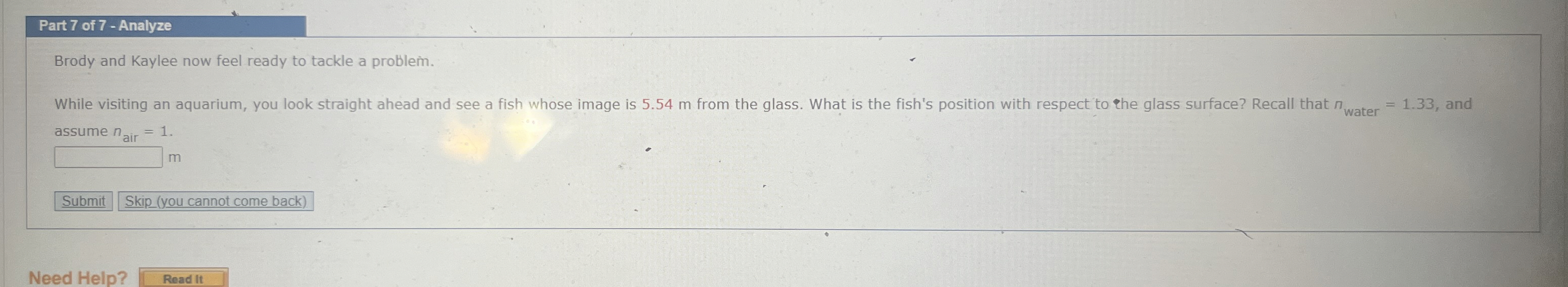 Solved Part 7 ﻿of 7 - ﻿AnalyzeBrody and Kaylee now feel | Chegg.com