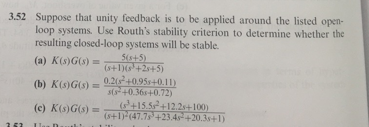Solved 3.52 ﻿Suppose that unity feedback is to be applied | Chegg.com