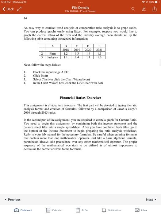 Solved INTRODUCTION The purpose of financial analysis is to | Chegg.com