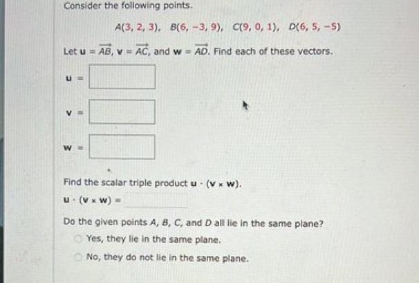 Solved Consider the following points. | Chegg.com