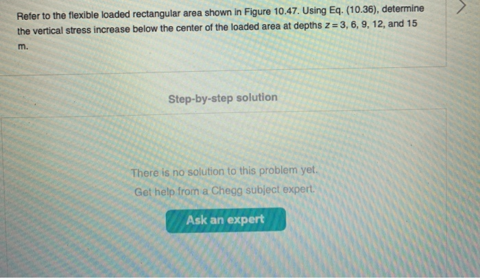 Solved Refer to the flexible loaded rectangular area shown | Chegg.com