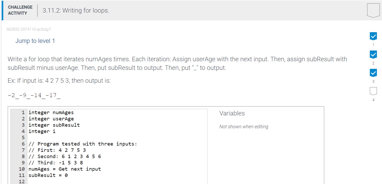 Solved I am struggling to to this I cant get it to output | Chegg.com