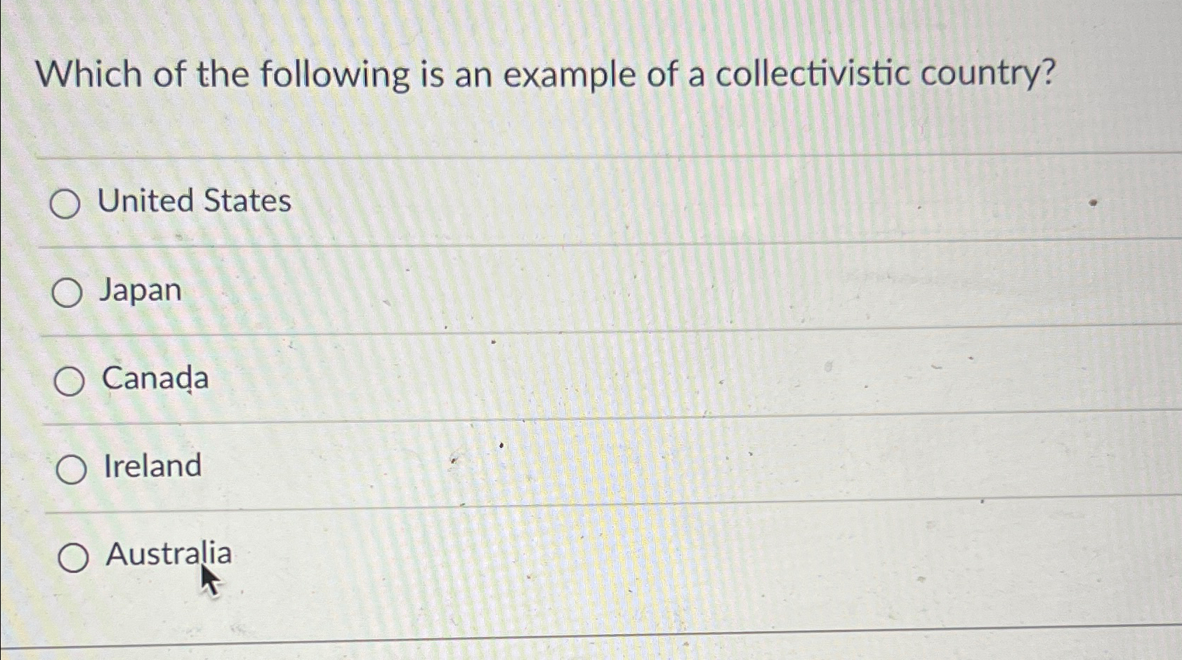 Solved Which of the following is an example of a | Chegg.com