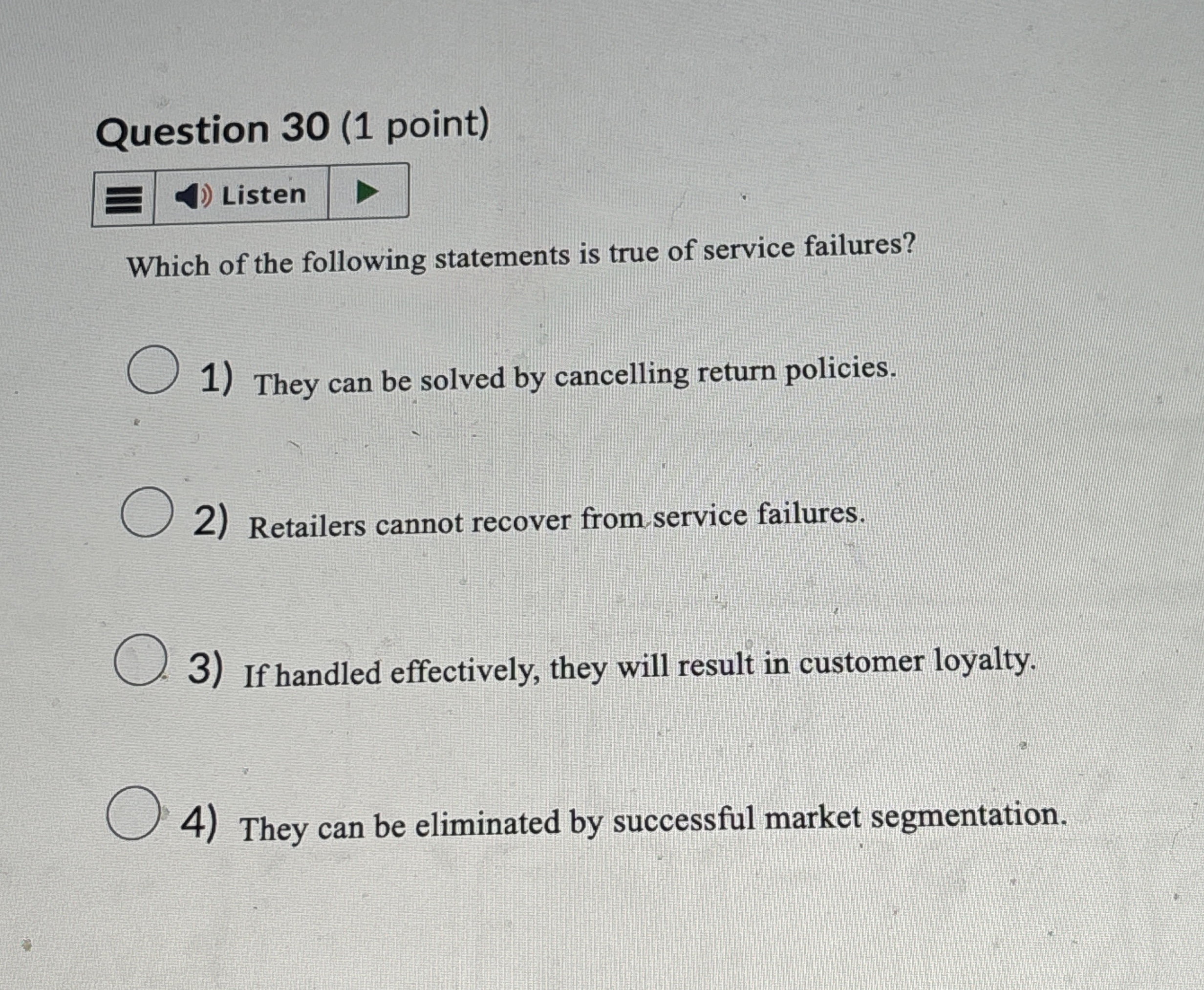 Solved Question 30 (1 ﻿point)Which of the following | Chegg.com