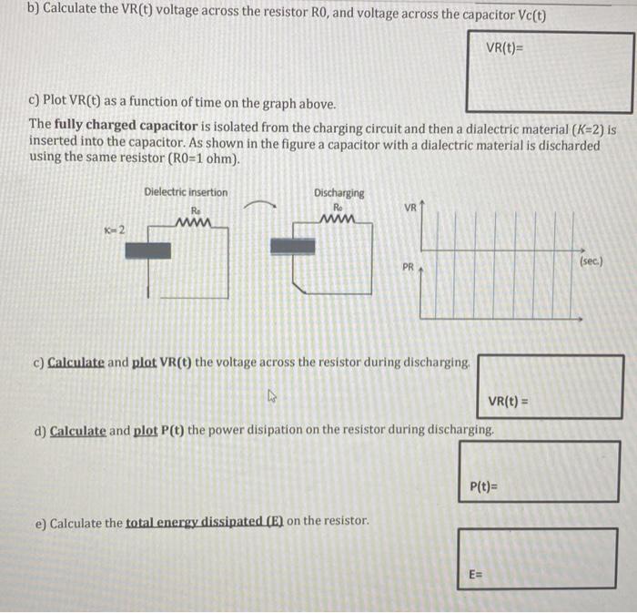 Solved 1- (25pts) As shown in the figure, a simple RC | Chegg.com