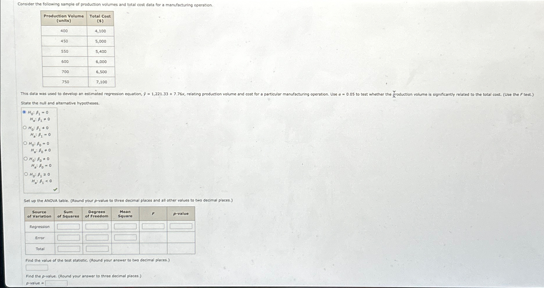 Solved Consider the following sample of production volumes | Chegg.com Solved Consider the following sample of production volumes | Chegg.com