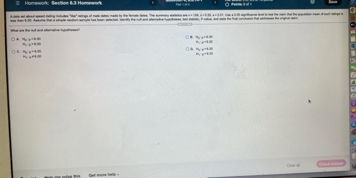 Solved Homework Section 8 3 Homework Part 1 Points Of 1